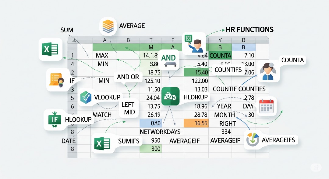 Excel in HR: Essential Formulas, Functions & Shortcuts