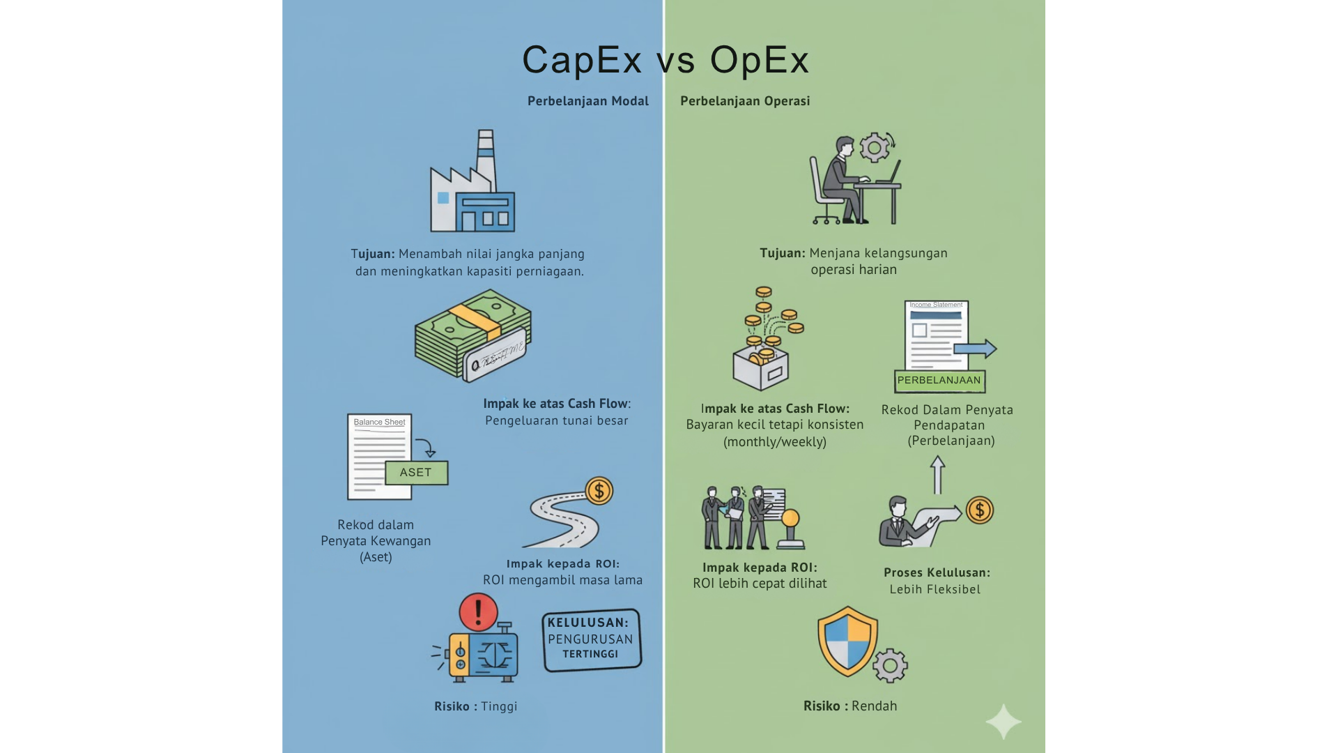Perbezaan CapEx dan OpEx: Panduan Lengkap Bisnes