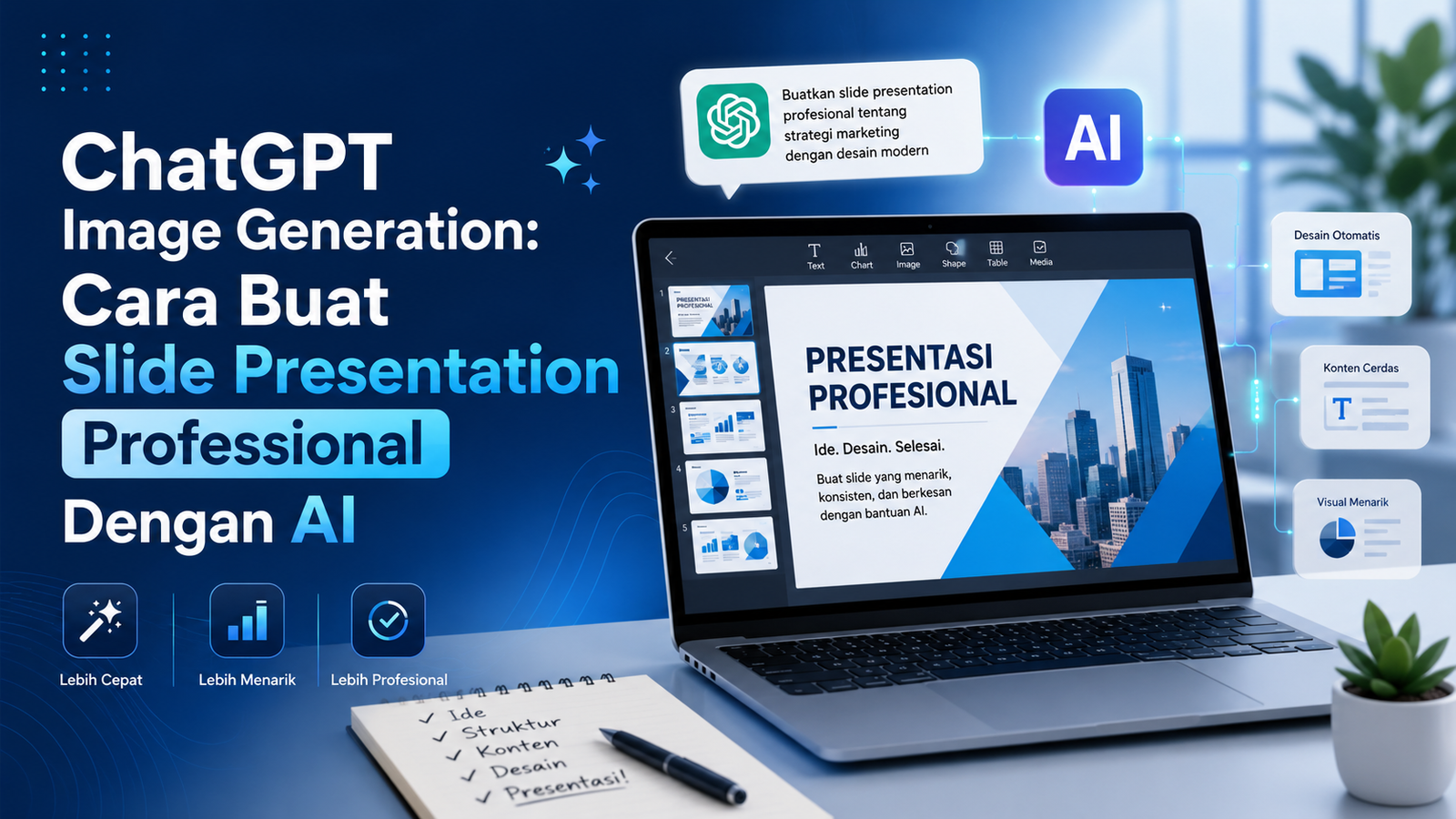 ChatGPT Image Generation Untuk Slide Presentation AI
